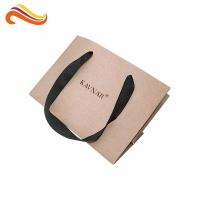 China Cardboard Custom Kraft Paper Bags Logo Printing Packing Items For Jewelry for sale