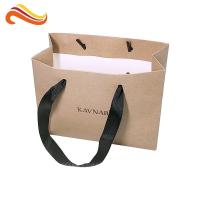 China Cardboard Custom Kraft Paper Bags Logo Printing Packing Items For Jewelry for sale