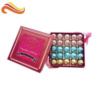 China Custom Retail Luxury Chocolate Packaging Boxes Logo Printed Paper With Ribbon for sale