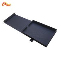 China Matte Black Black Gift Packaging Boxes , Handmade Magnetic Box Embossing Printing for sale