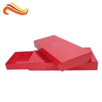 China Handmade Glossy Lamination Gift Packaging Drawer Boxes durable With Hot Stamping for sale