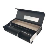 China Customized Rigid Cardboard  Magnet Gift Boxes with Matt lamination and PVC Window for sale