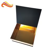 China Bookshape Black Color Decorative Cardboard Gift Boxes Paper Material 1000g Greyboard for sale