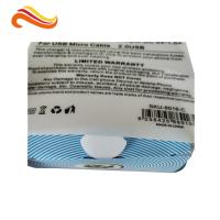 China Charger Cable 0.50mm PET Plastic Clamshell Box CMYK for sale