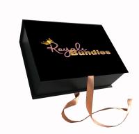 China Cardboard Folding Magnetic Cosmetic Packaging Boxes With Ribbon for sale