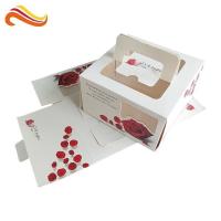 China Fancy Printed Cardboard Cheese Cake Gift Boxes With PVC Plastic Window for sale