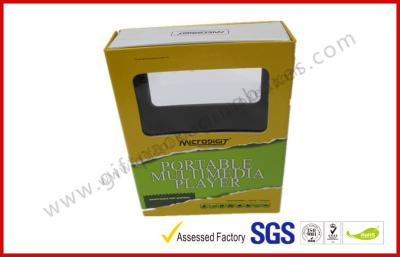 China Transparent Window Electronics Gift Packaging , Printed Paper Standard Magnetic Box for sale
