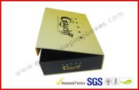 China Yellow Square Cigar Gift Box CMYK Printing Paper with Embossing Logo for sale