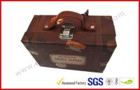 China Chocolate Color Square Apparel Gift Boxes 2mm Grey Board with Lock for sale