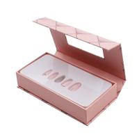 China Paperboard Magnetic Cosmetic Nail Packaging Boxes for sale