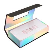China Paperboard Magnetic Cosmetic Nail Packaging Boxes for sale