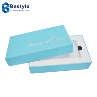 China Bespok Bluish Cardboard Packaging Box for Promotional Gifts for sale