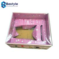 China Transparent Lid Corrugated Paper Packaging Box Glossy Lamination for sale