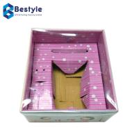 China Transparent Lid Corrugated Paper Packaging Box Glossy Lamination for sale
