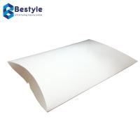 China Pillow Shape Hair Extension Packaging Box With Gold Ribbon for sale