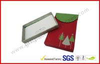China Red Christmas Gift Packaging Boxes Foldable / VIP Card Gift Packing for sale
