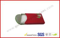 China Red Christmas Gift Packaging Boxes Foldable / VIP Card Gift Packing for sale