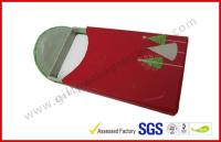 China Red Christmas Gift Packaging Boxes Foldable / VIP Card Gift Packing for sale