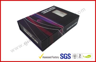 China Paper Board Electronics Packaging boxes with Small PVC window Foam for sale