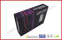China Paper Board Electronics Packaging boxes with Small PVC window Foam for sale