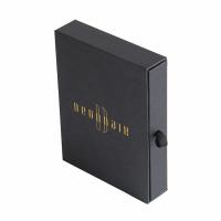 China Black PMS 1200g Cardboard Gift Presentation Boxes CMYK With Ribbon for sale
