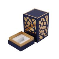 China Square CMYK 350g Paper Perfume Bottle Packing Box EVA Foam for sale