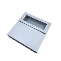 China Custom Logo Printed Multi Function Opening Headphone Packaging Box With Window for sale