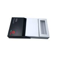 China Custom Logo Printed Multi Function Opening Headphone Packaging Box With Window for sale