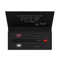 China Lipstick 1000 gsm Cardboard Cosmetic Packaging Boxes Matt Black for sale