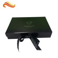 China Magnetic Closure 157g art paper Apparel Gift Boxes With Ribbon for sale