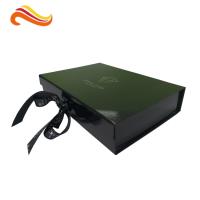 China Magnetic Closure 157g art paper Apparel Gift Boxes With Ribbon for sale