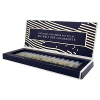 China Luxury Paper Cosmetic Packaging Boxes 2ml 5ml Perfume Gift Box Set for sale