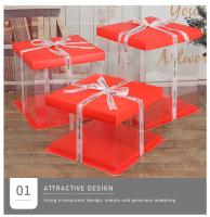China Customized Recycled birthday cake packaging With Plastic Window for sale