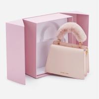 China Custom Logo Luxury Purse C2S Black Gift Box With Magnetic Closure for sale