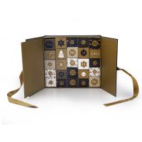 China 1200gsm Cardboard Advent Calendar Gift Box Luxury Small Card Boxes for sale