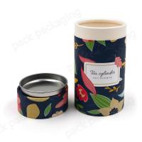 China Luxury Cardboard 1200g 2mm Round Gift Boxes For Power Tea Coffee for sale