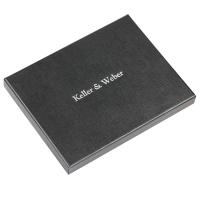 China Personalized Black Wallet 1200g 2mm Rigid Gift Boxes With Lids for sale