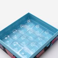 China Custom 6 Macaron Chocolate Gift Pack Boxes With Plastic Blister Insert for sale