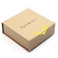China High End Kraft Cardboard 2mm Luxury Gift Boxes With Magnet Cap for sale