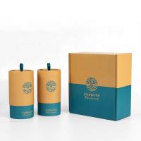 China Eco 1200g Cardboard Corrugated Kraft Box Mailer Packaging With Tube for sale