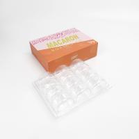 China Custom Macaron Foldable Chocolate Packaging Boxes With Blister Tray for sale