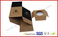 China Collapsible Tuned Edge Packaging Craft Paper Packaging Boxes for Cups for sale