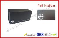 China Black High End Embossed Paper Boxes Magnetic E-Cigar Packaging for sale