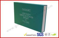 China PP Matt Green Gift Packaging Boxes Soft Touch Paper Customized for sale