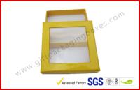 China Customized Apparel Gift Boxes Lid and Base Printed Gift With Window for sale