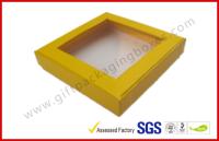 China Customized Apparel Gift Boxes Lid and Base Printed Gift With Window for sale