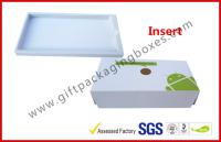 China White Cardboard Gift Boxes / Phone Case Box With C1S Paper Materials , Glossy Lamination for sale