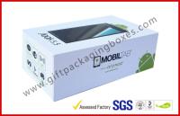China White Cardboard Gift Boxes / Phone Case Box With C1S Paper Materials , Glossy Lamination for sale