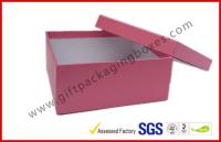 China Rigid Luxury Pink Gift Boxes Matt Lamination , jewelry gift boxes for sale