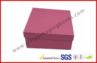 China Rigid Luxury Pink Gift Boxes Matt Lamination , jewelry gift boxes for sale